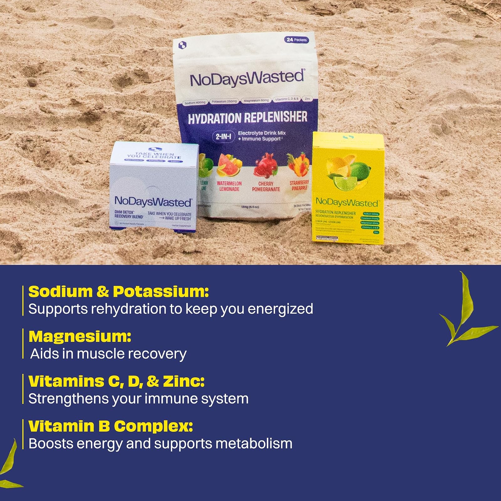 4 pack electrolyte sticks for convenience