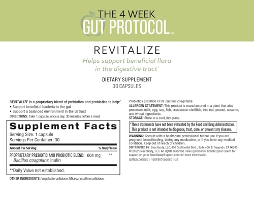 4 week gut protocol supplement