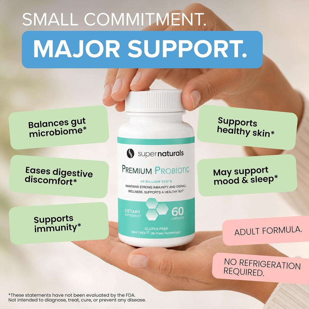 40 billion CFU probiotics for balance