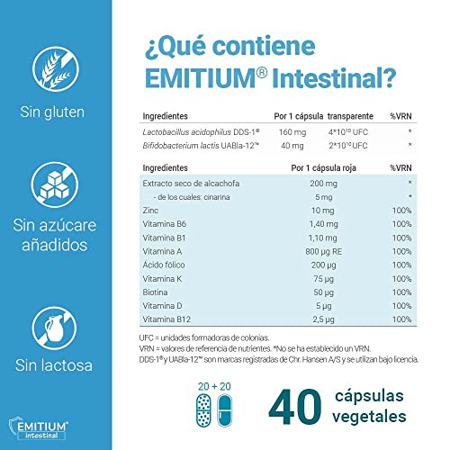 40 capsules of digestive health