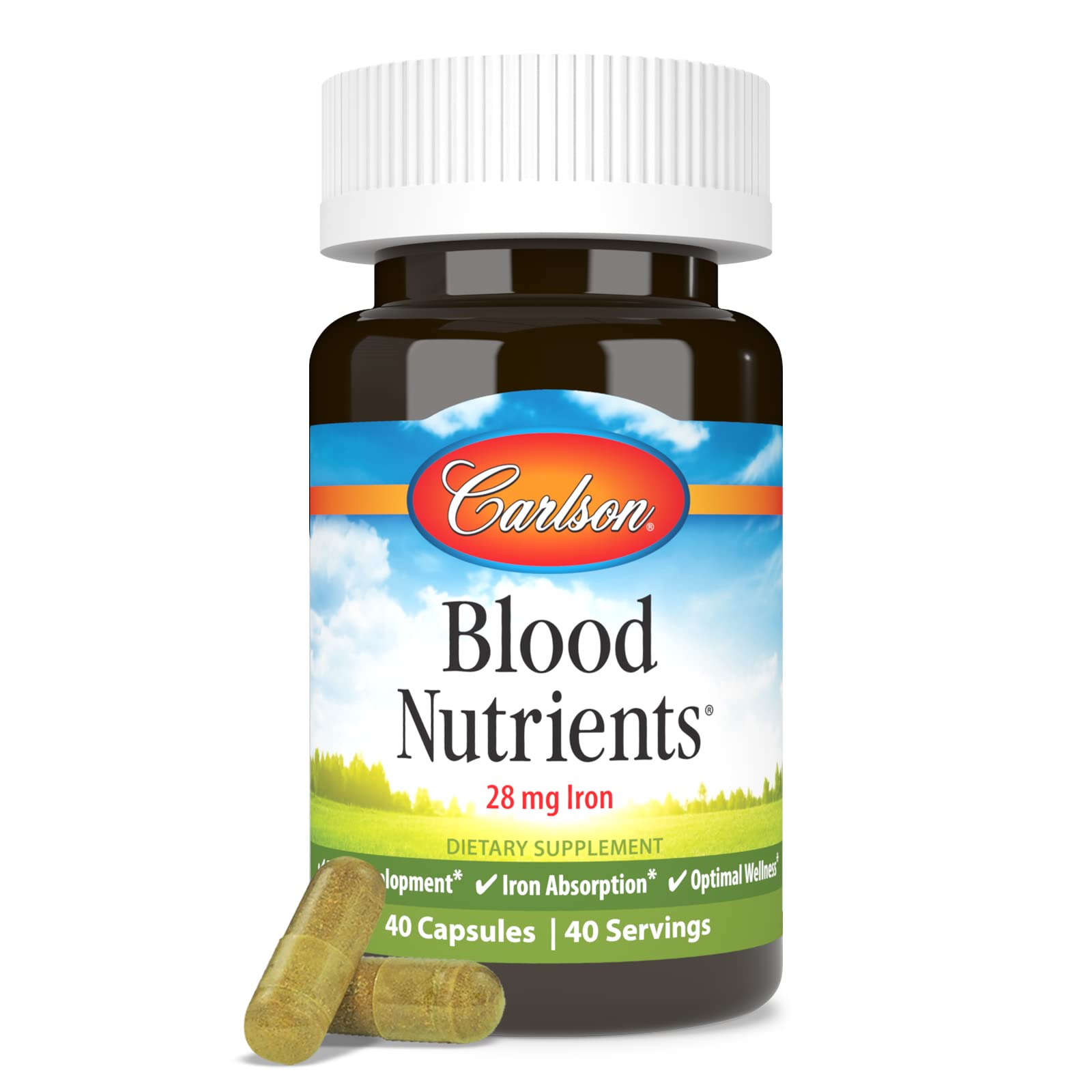 40 capsules of essential vitamins