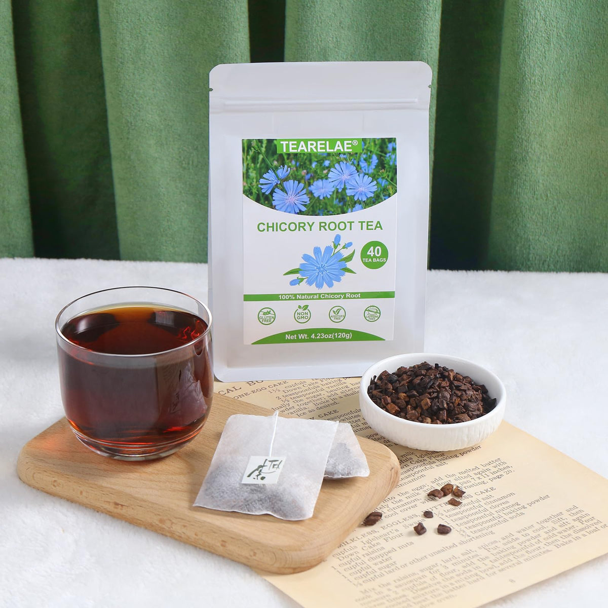 40 count chicory root tea