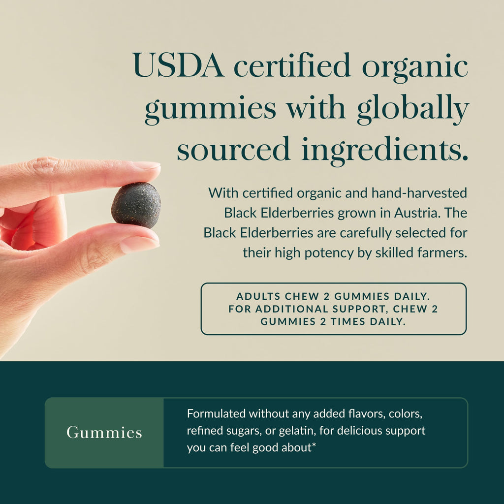 40 count elderberry gummies for family