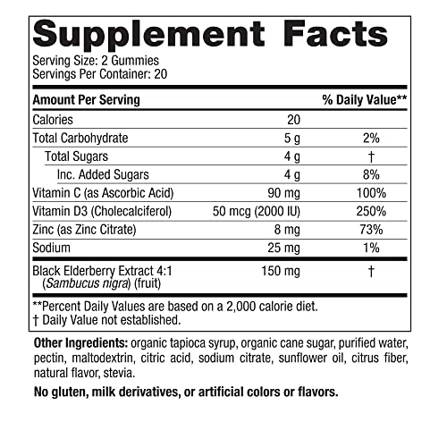 40 count elderberry immune support