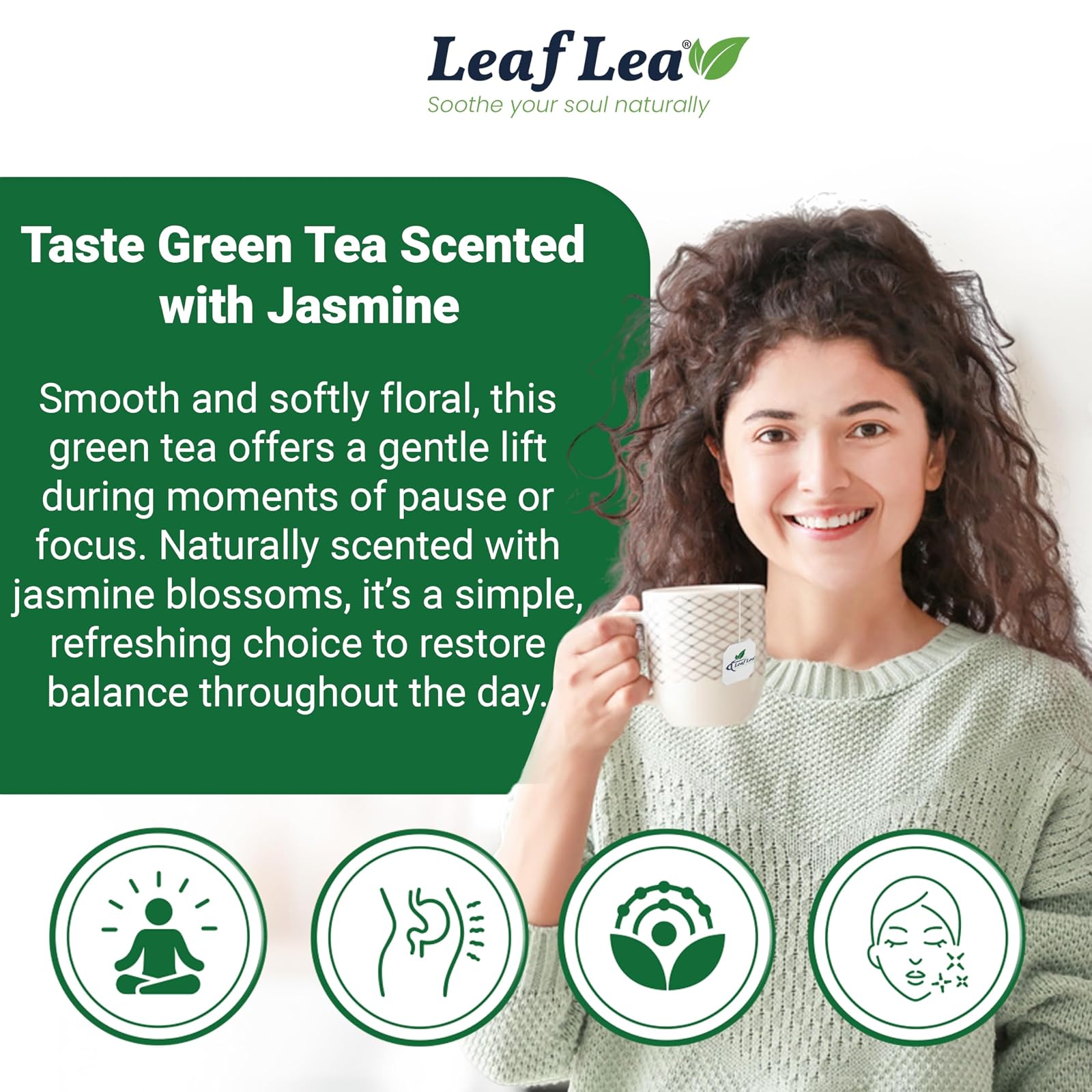 40 count jasmine green tea