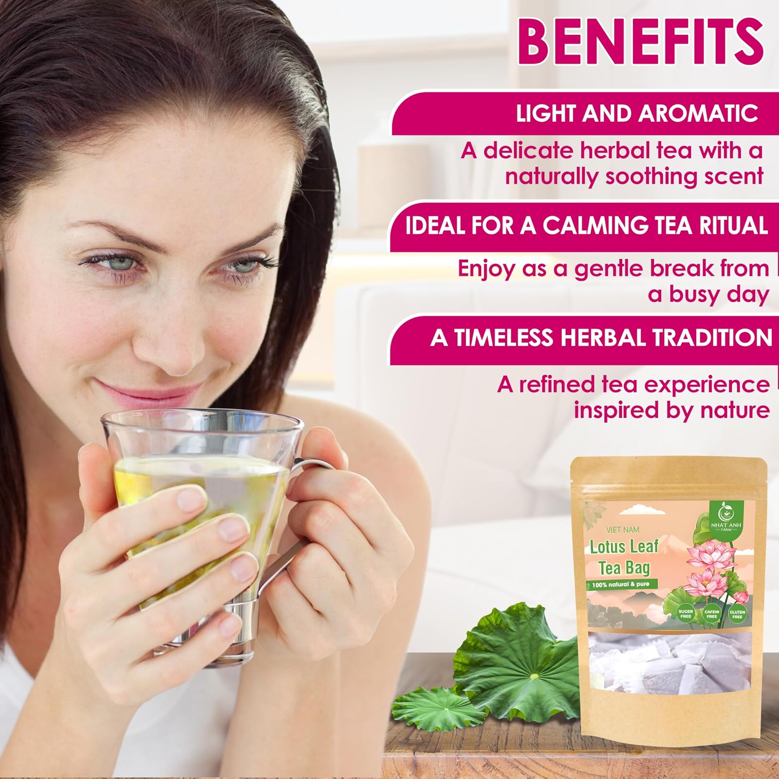40 count lotus leaf tea