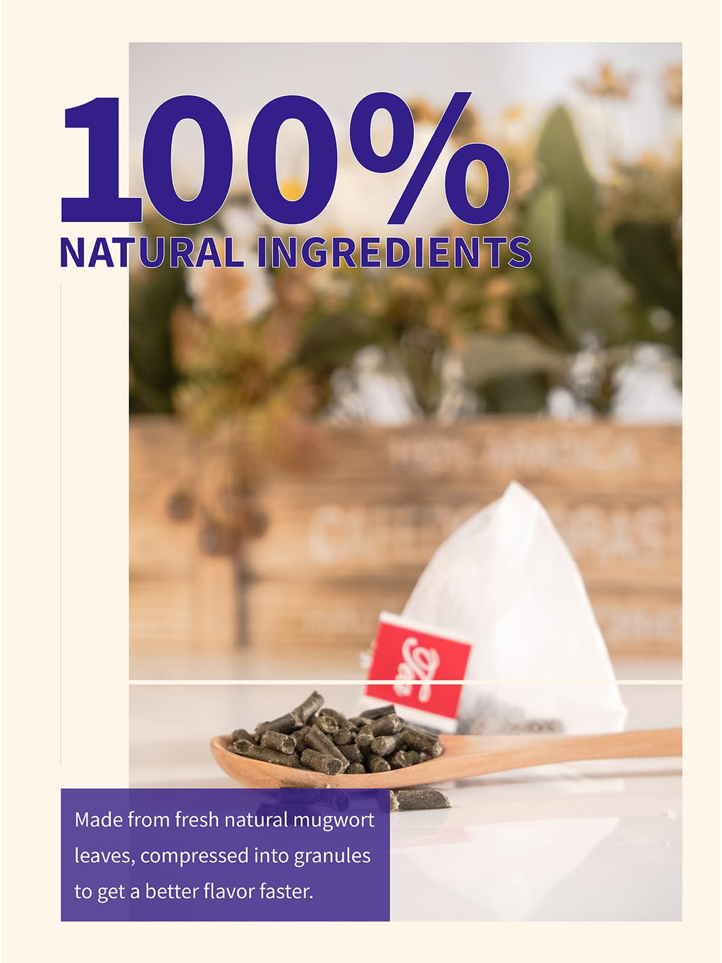40 count mugwort tea bags