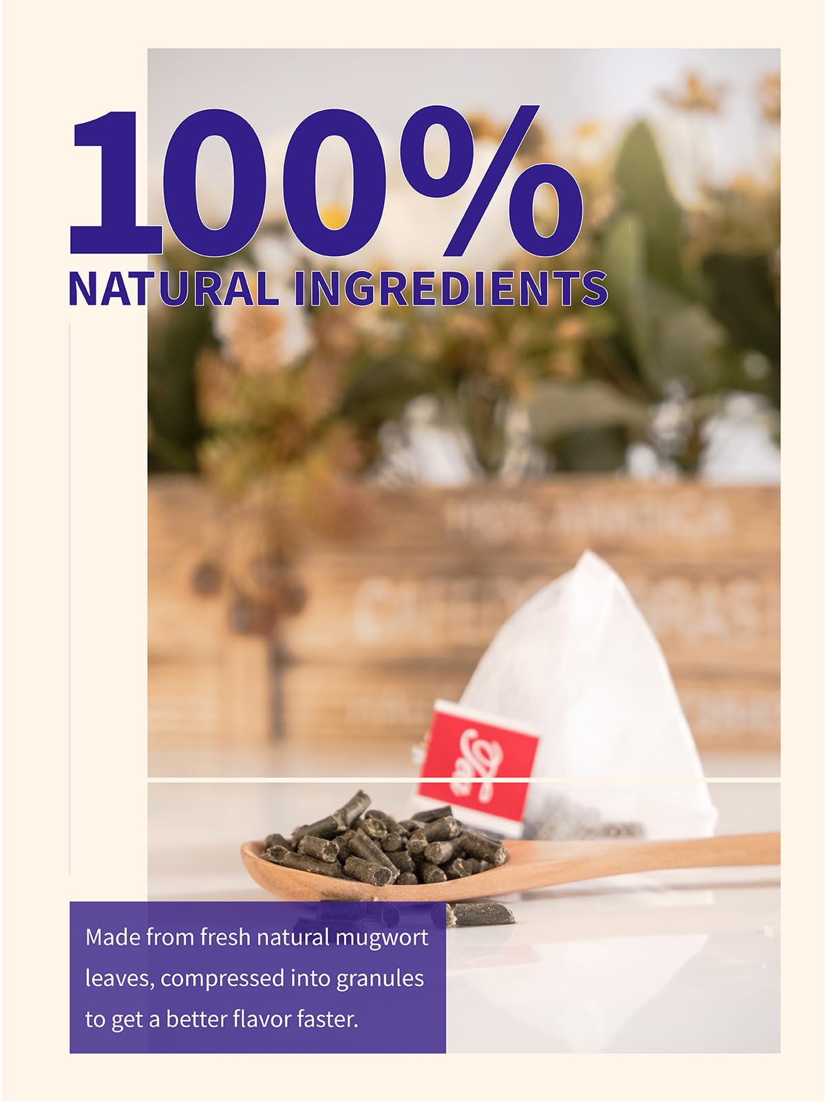 40 count mugwort tea bags