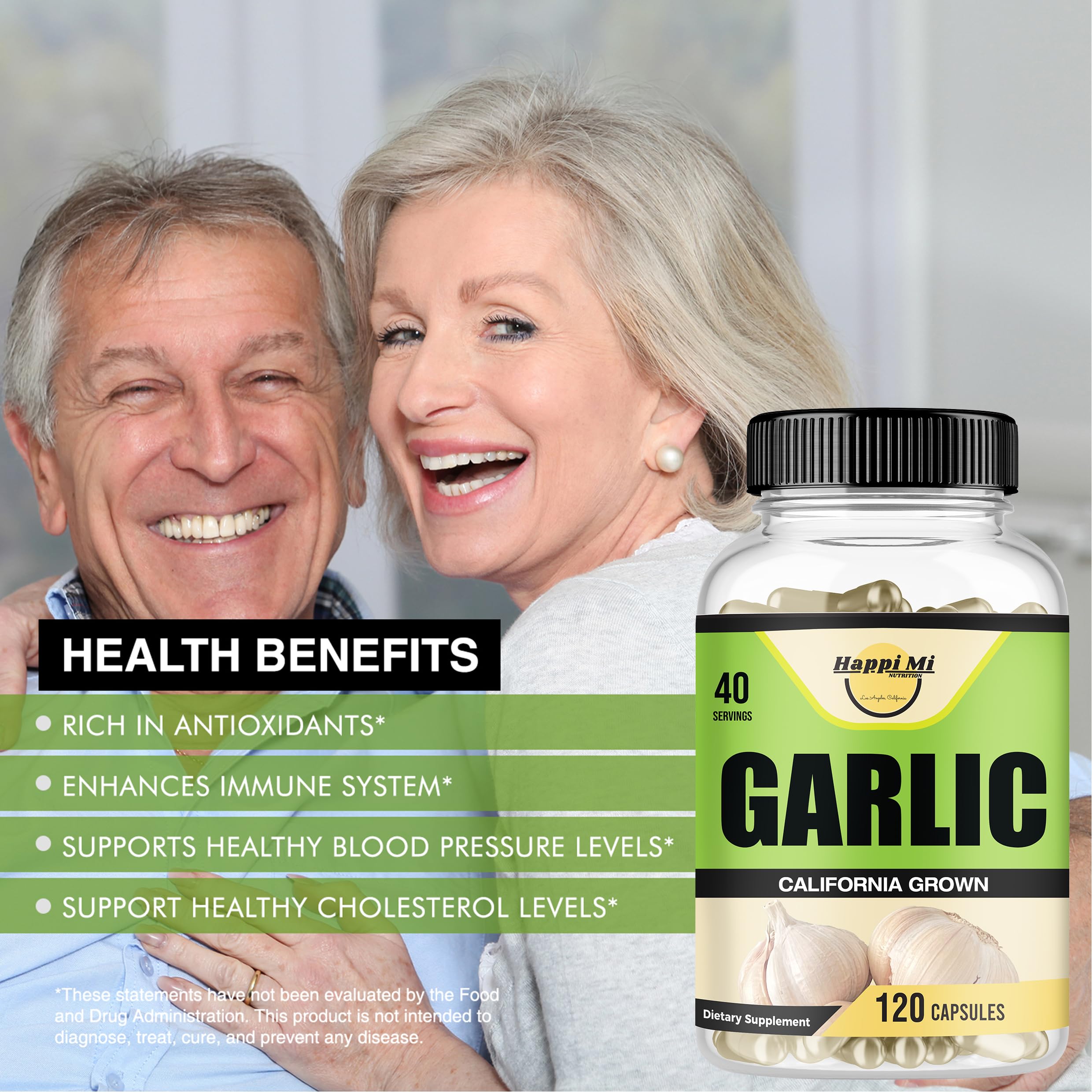 40 day supply of garlic capsules