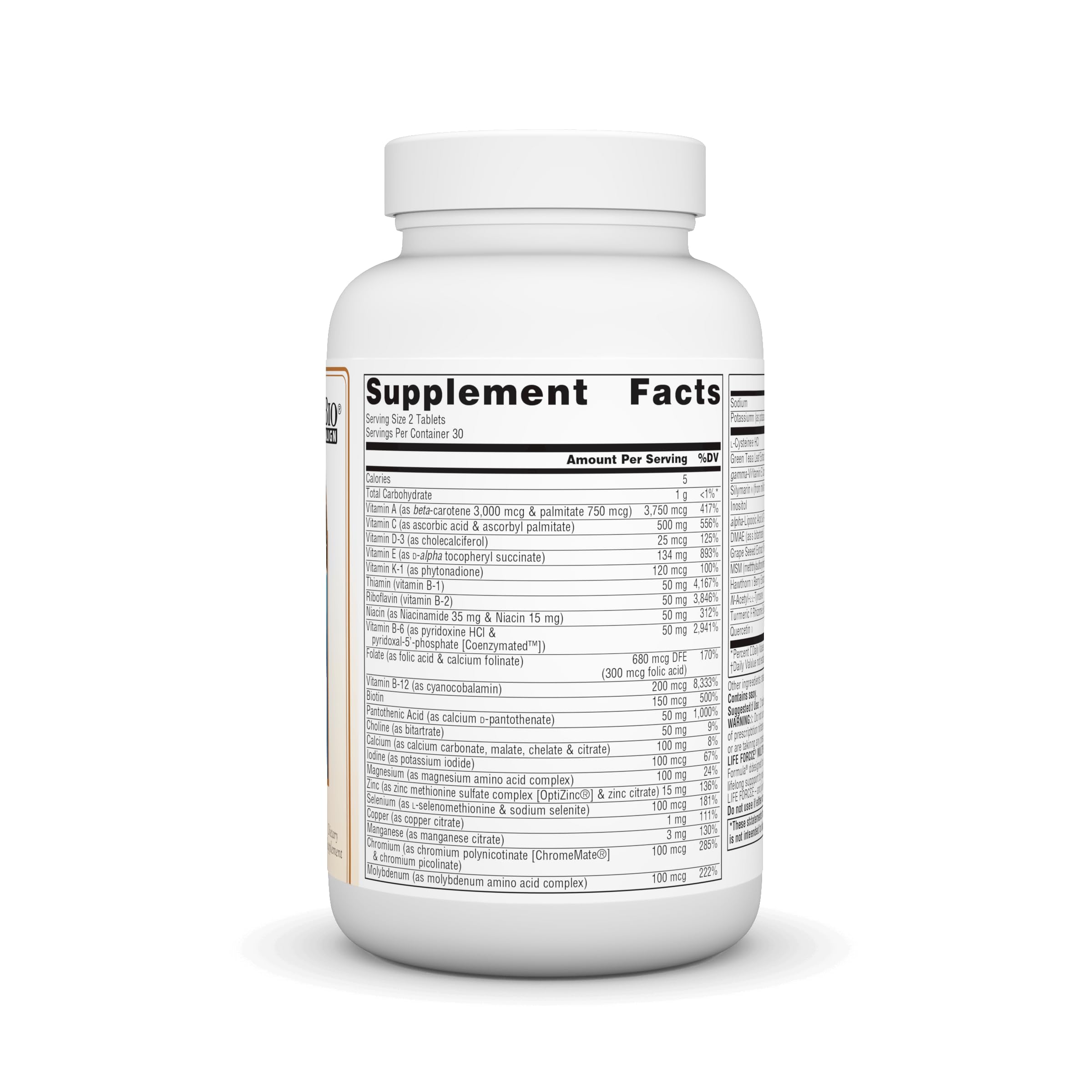 40+ ingredients for optimal nutrition