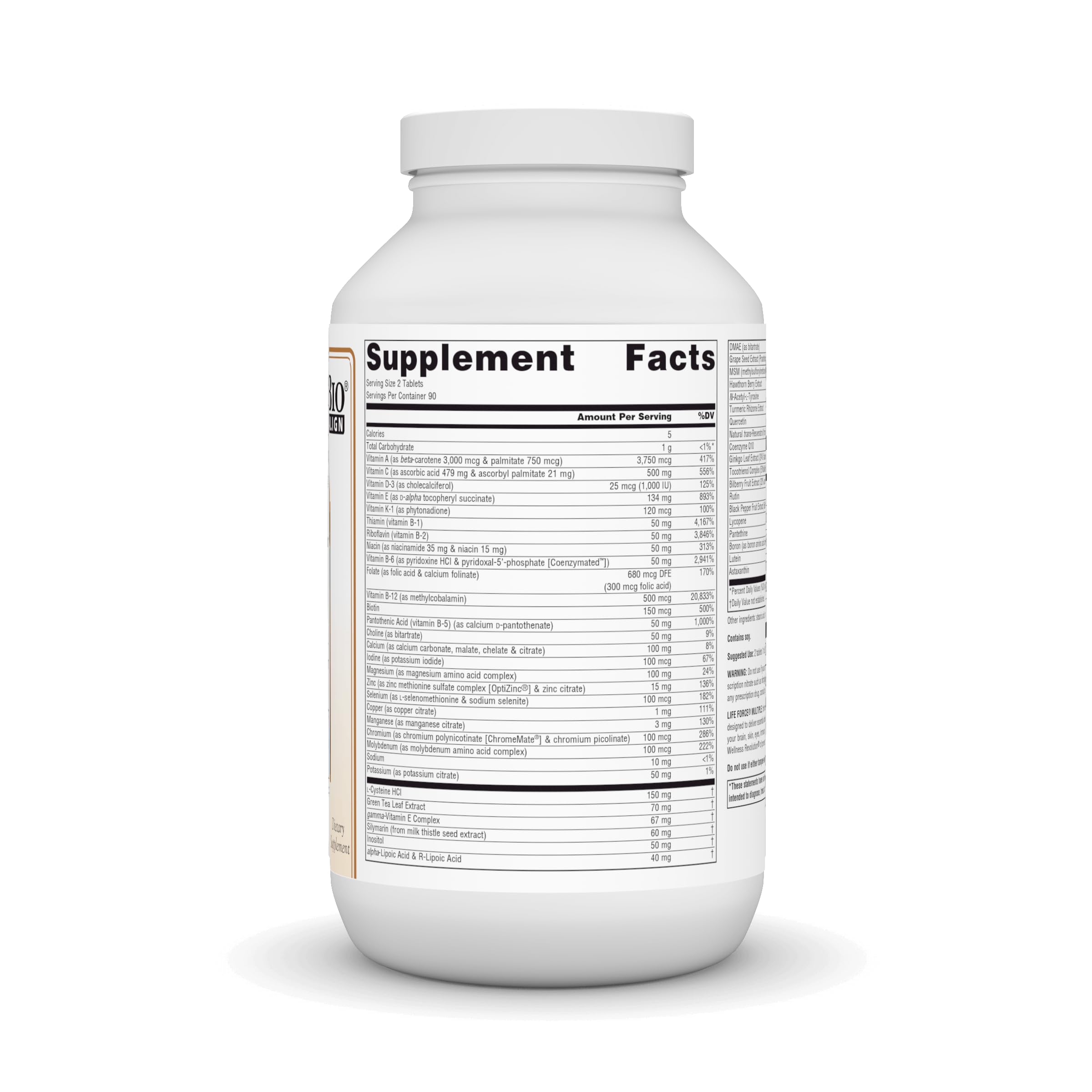 40+ ingredients for optimal nutrition