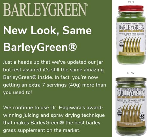 40 servings of barley grass