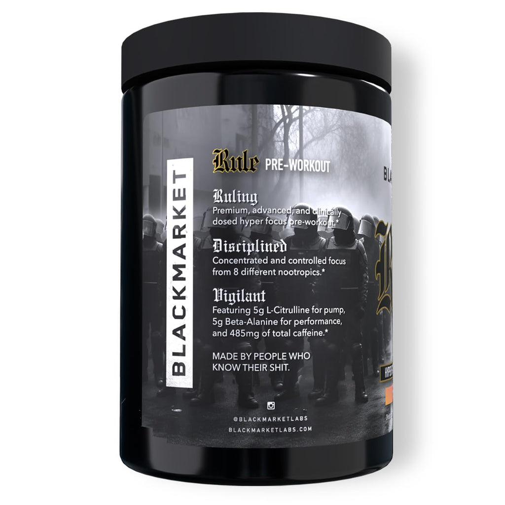 40 servings of BLACKMARKET pre-workout