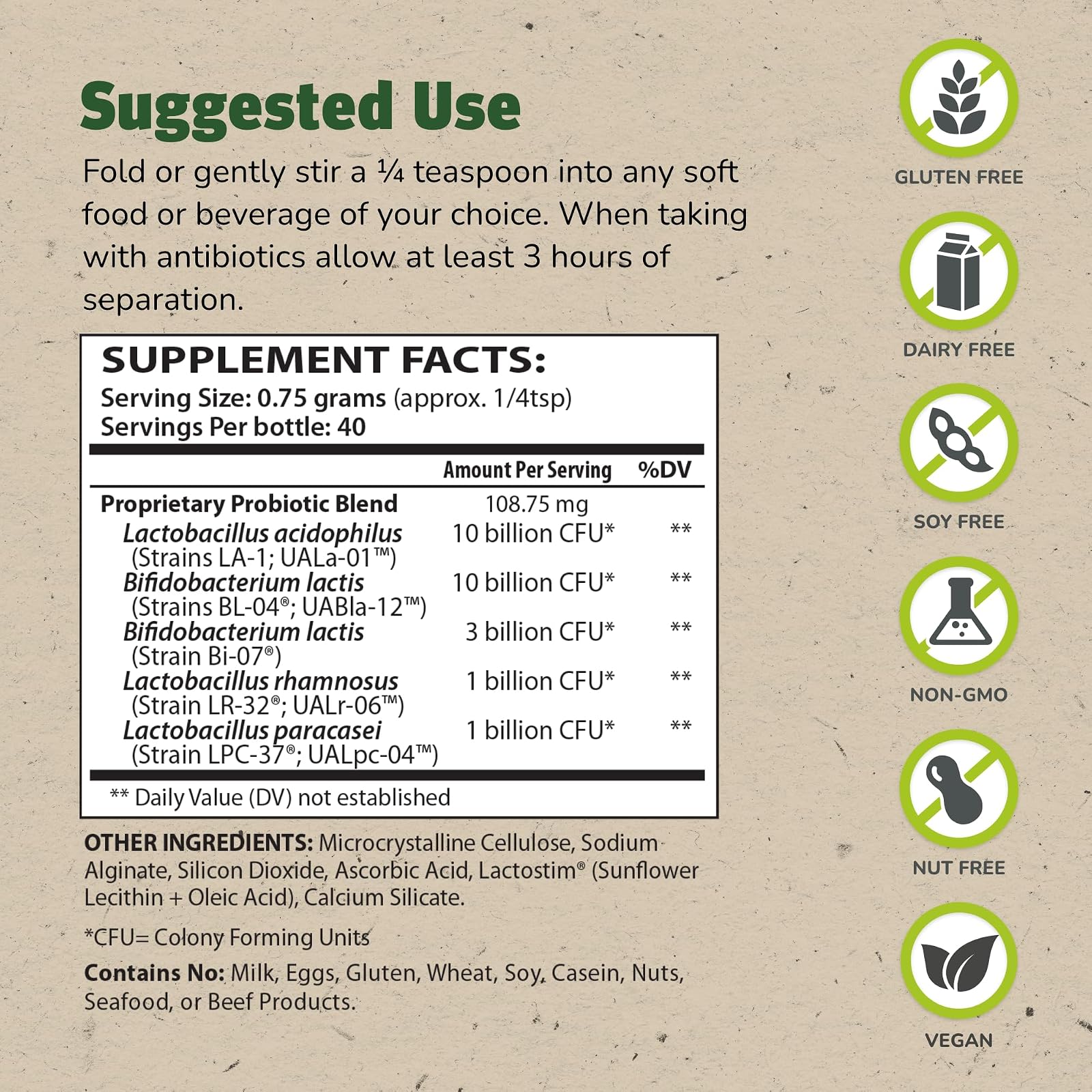 40 servings of digestive health