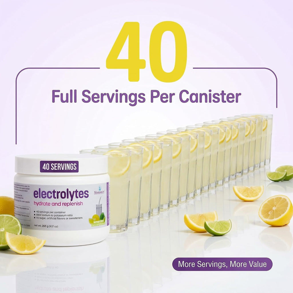 40 servings of electrolyte powder