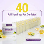 40 servings of electrolyte powder