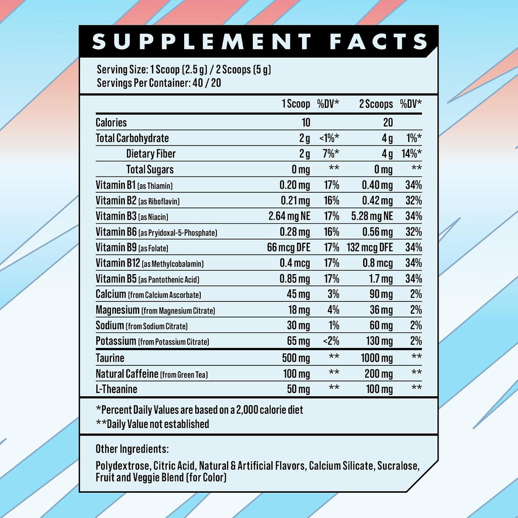 40 servings of energy support