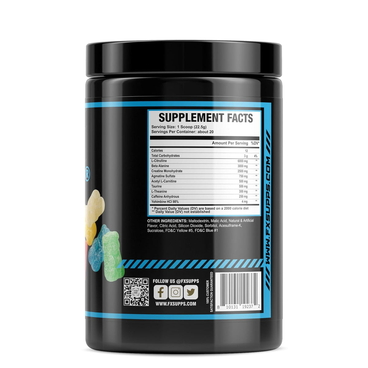 40 servings of FXSUPPS pre-workout