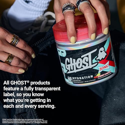 40 servings of GHOST electrolyte powder