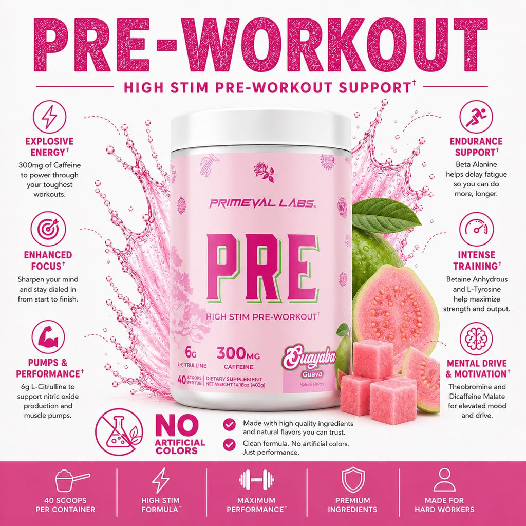 40 servings of Primeval Labs pre workout
