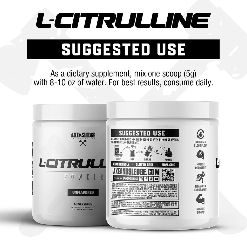 40 servings of pure citrulline
