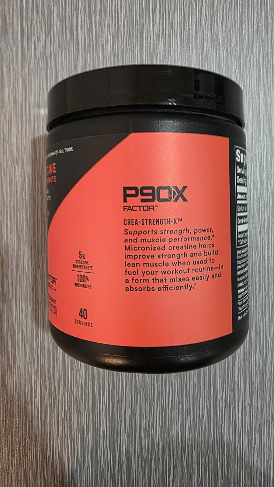 40 servings of pure creatine