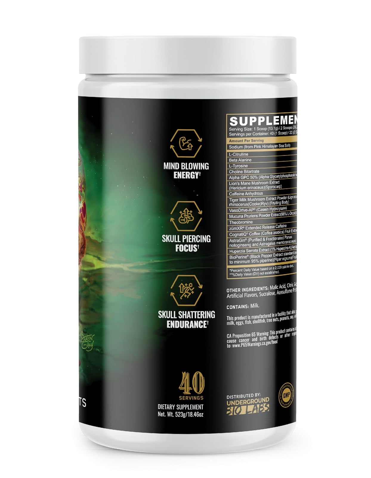 40 servings of workout enhancement