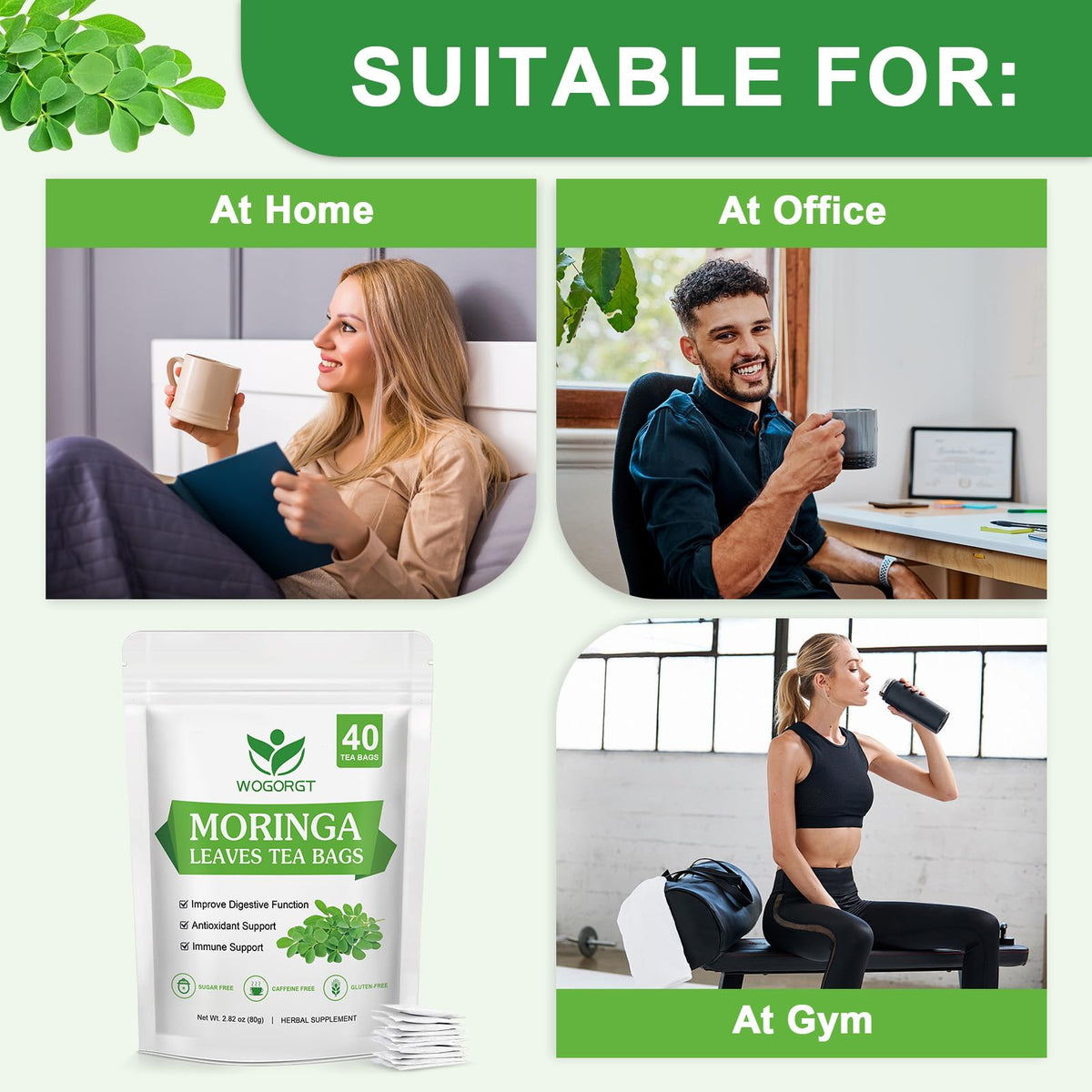 40 tea bags of moringa goodness