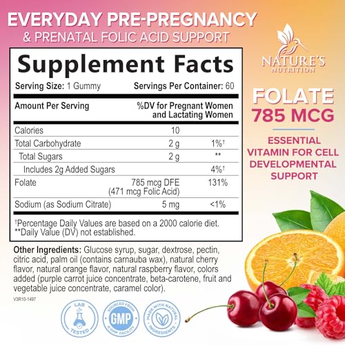 400 mcg prenatal vitamin gummies