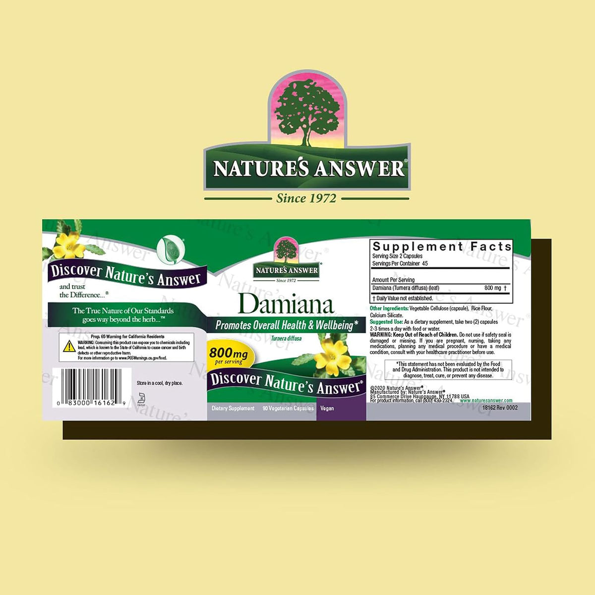 400 mg Damiana for wellness support
