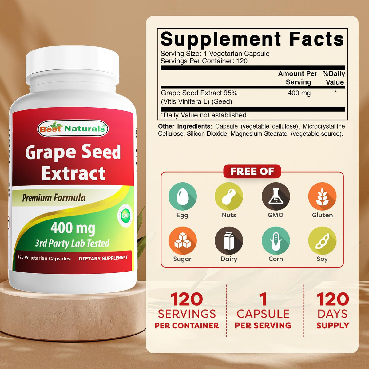400 mg grapeseed extract for health