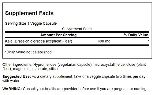 400 mg kale supplement benefits