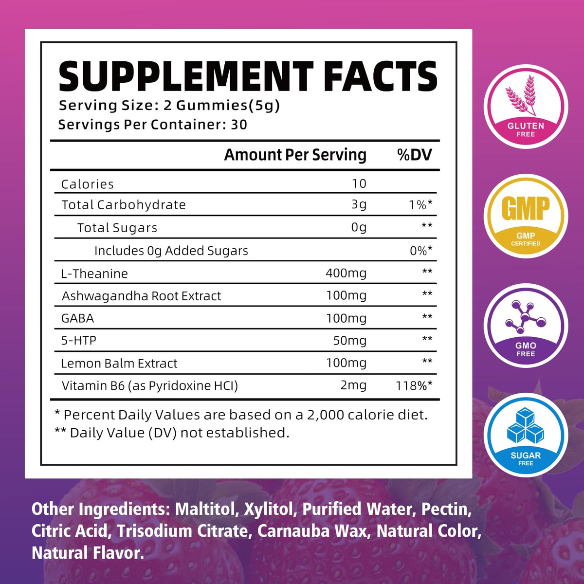 400 mg L-Theanine stress relief