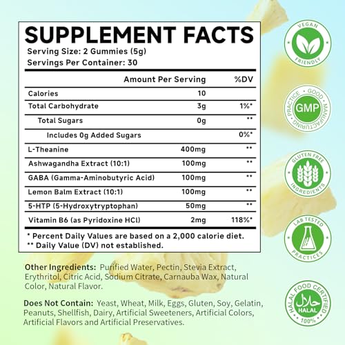 400 mg L-Theanine stress relief