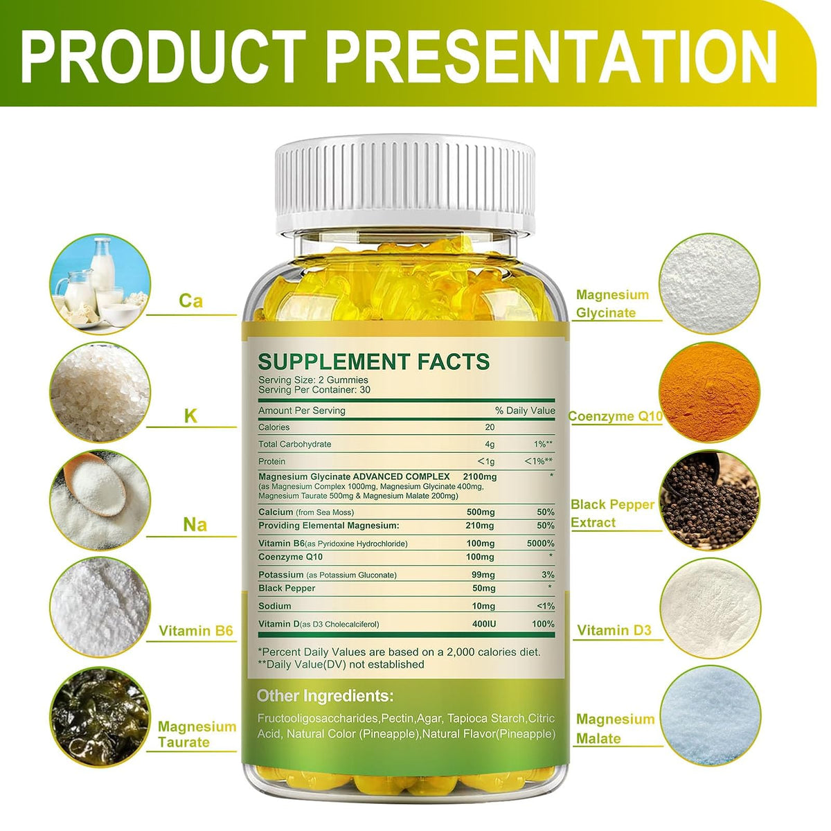 400 mg magnesium bisglycinate gummies