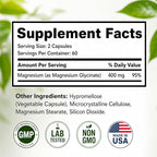 400 mg Magnesium Glycinate supplement