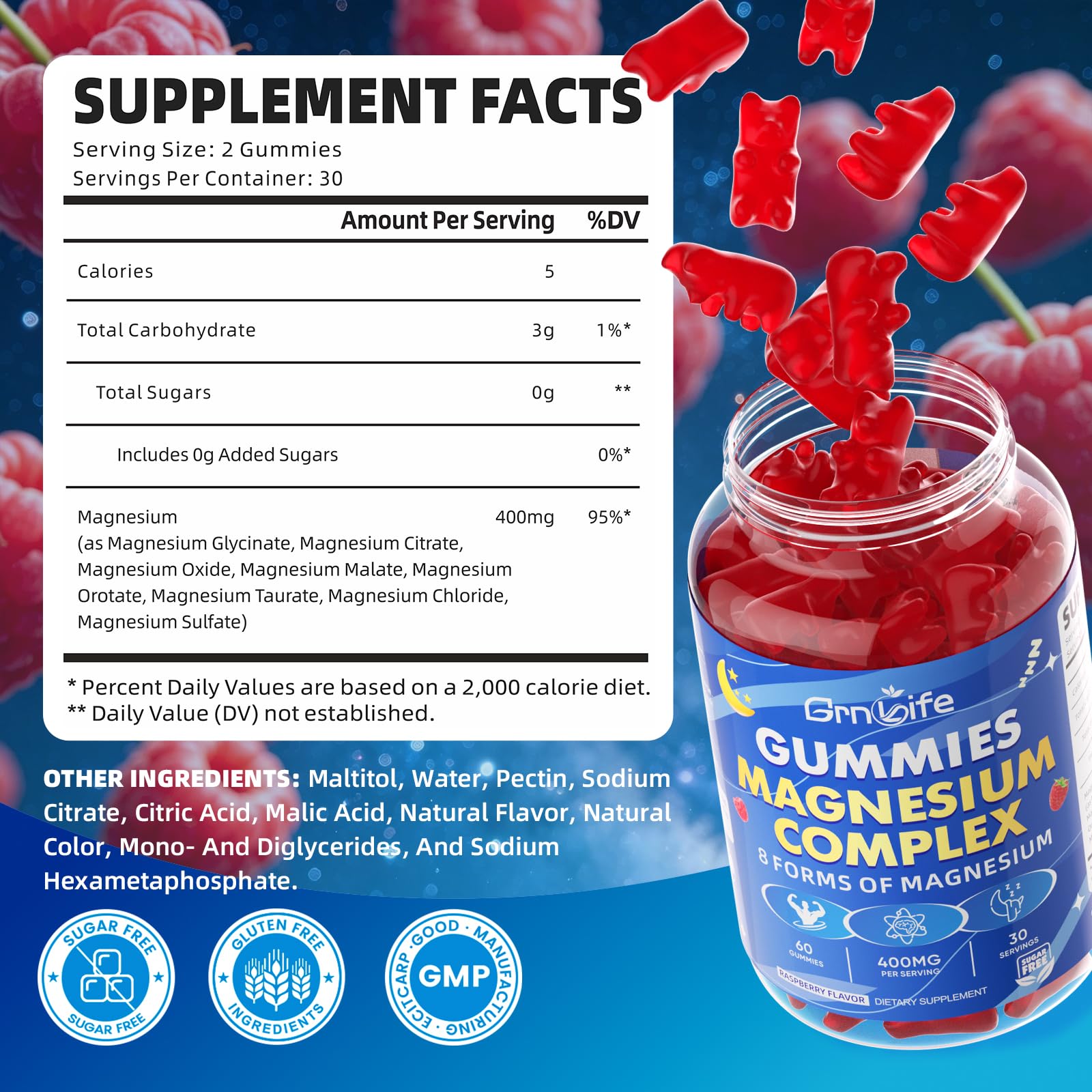 400 mg magnesium gummy supplement