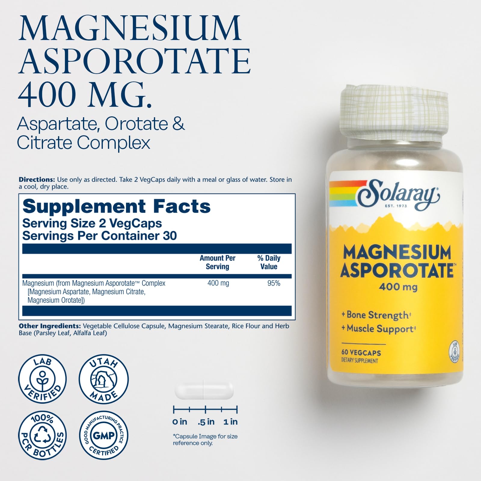 400 mg magnesium in vegcaps