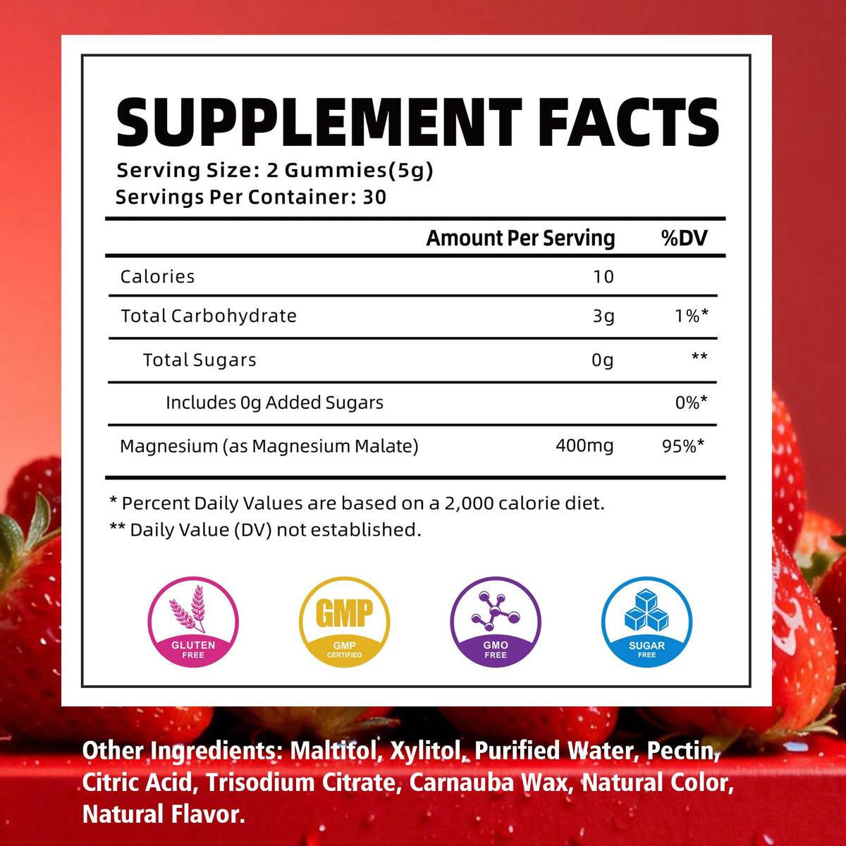 400 mg Magnesium Malate supplement