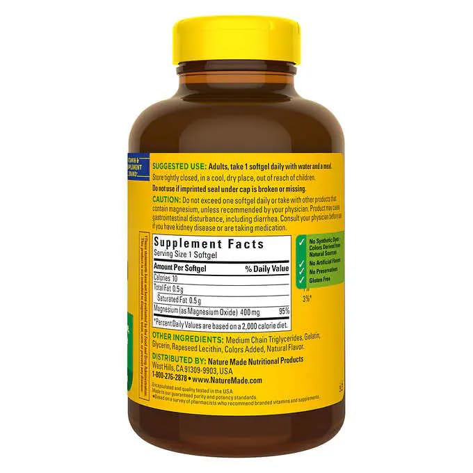 400 mg magnesium supplement for relaxation