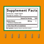 400 mg Mullein herbal supplement