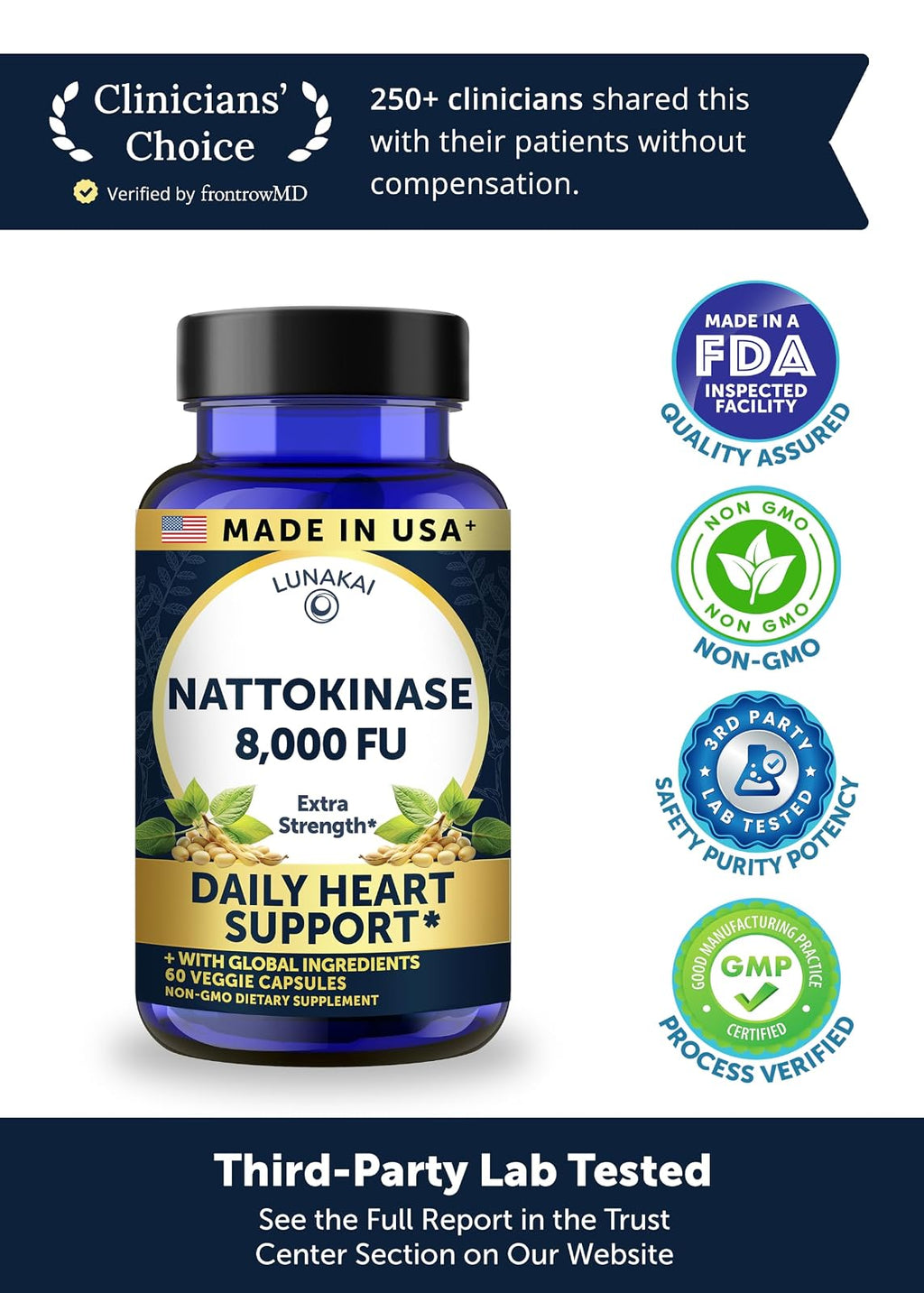 400 mg Nattokinase for gut health