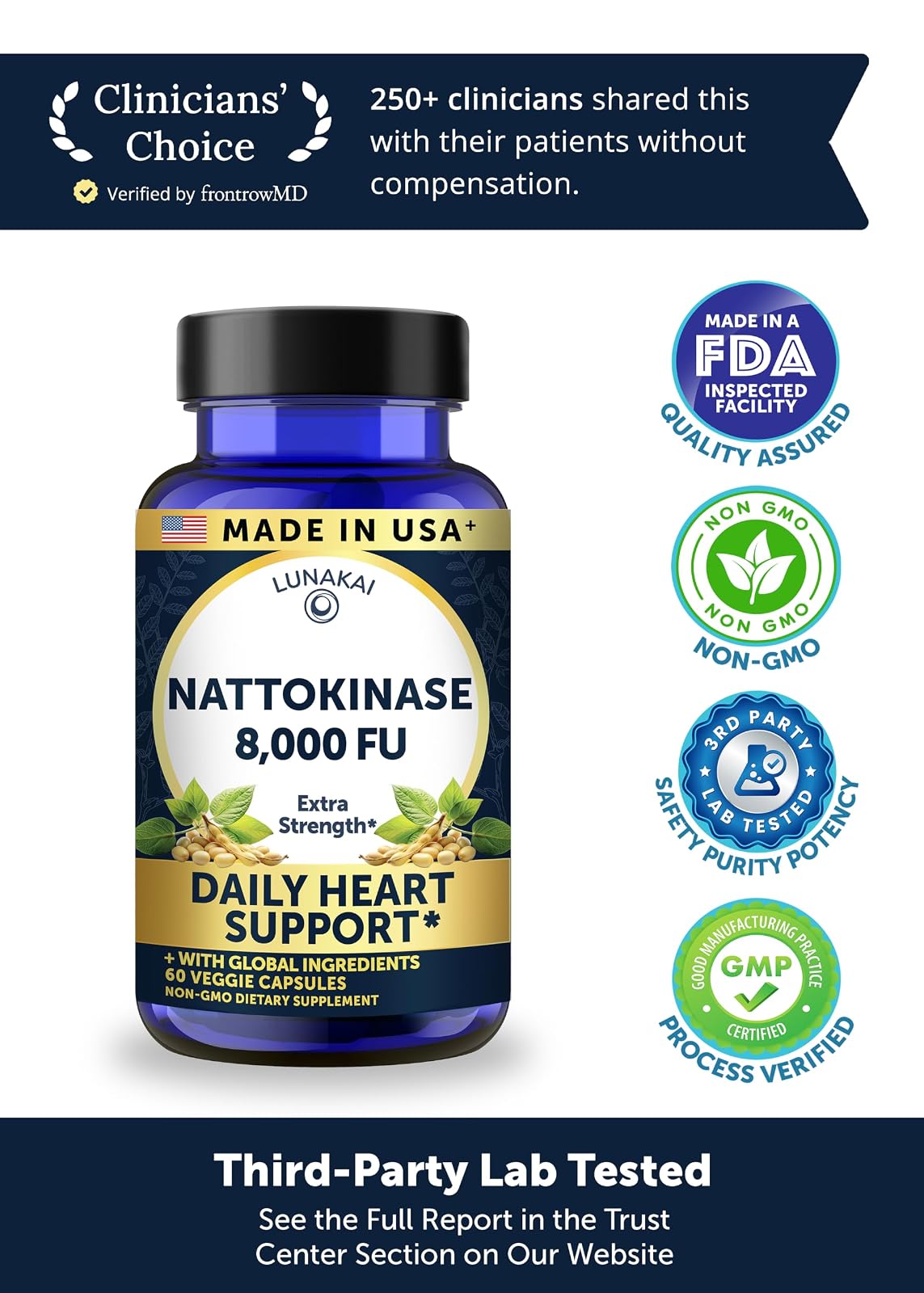 400 mg Nattokinase for gut health