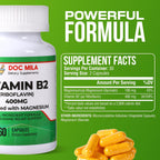 400 mg Riboflavin for energy