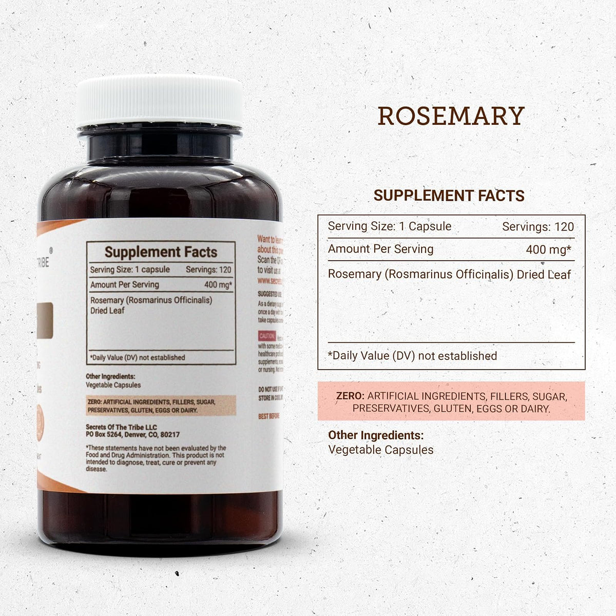 400 mg rosemary extract for health