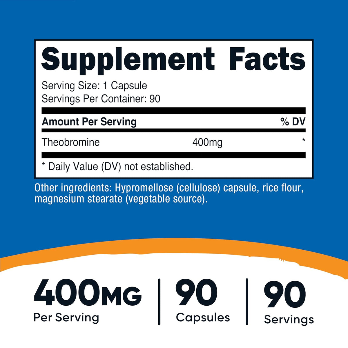 400 mg theobromine vegetarian capsules