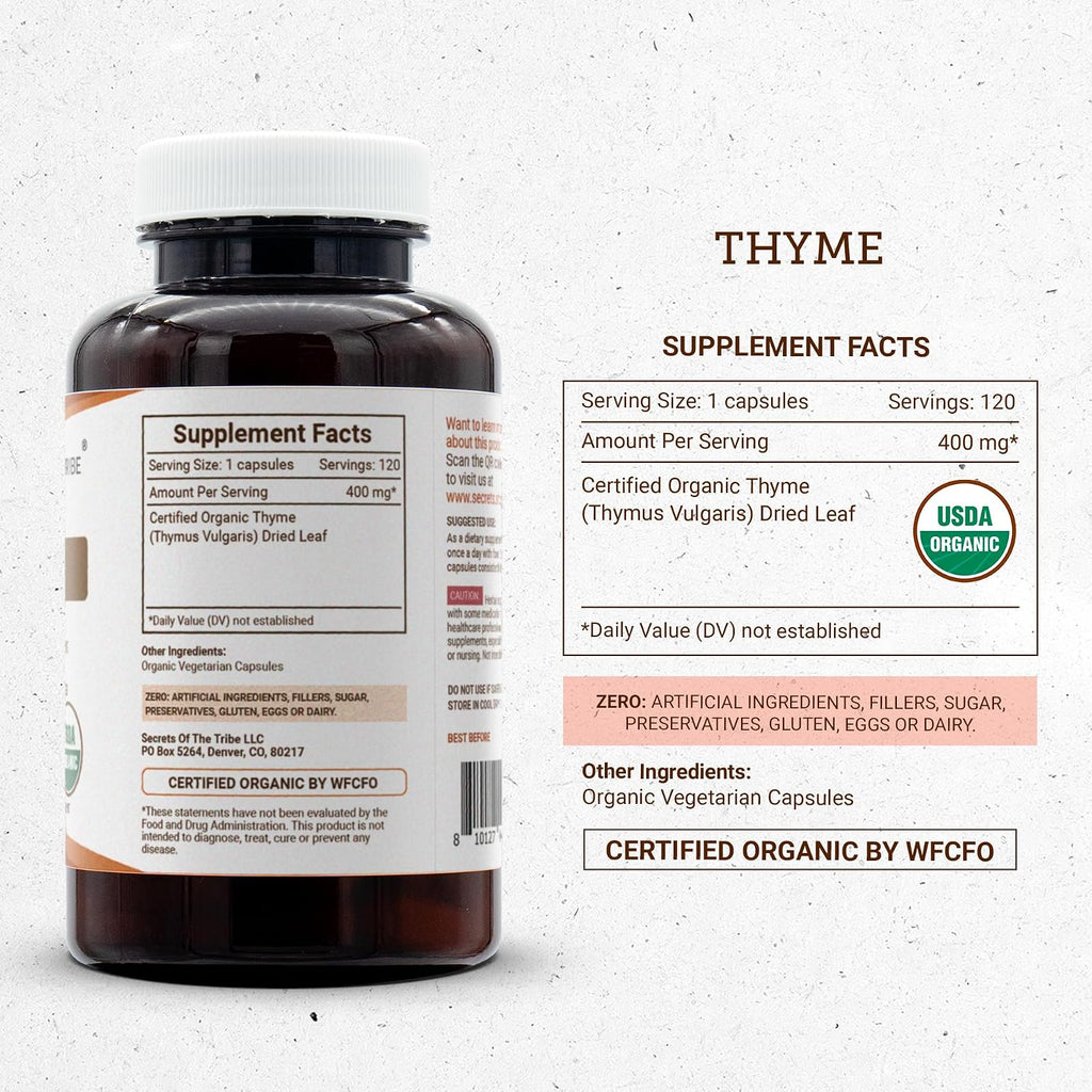 400 mg thyme for wellness
