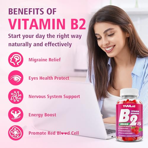 400 mg Vitamin B2 gummies for adults
