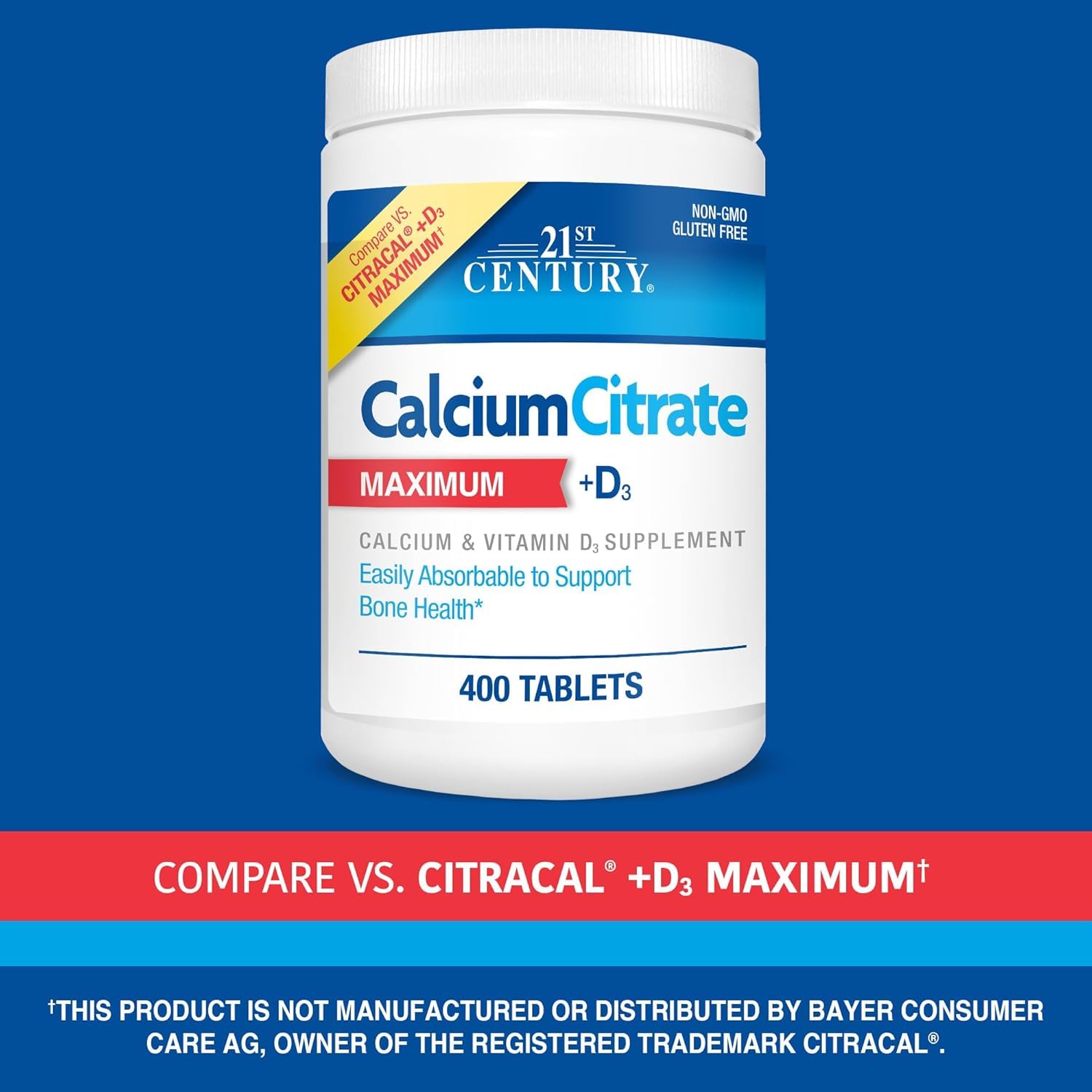 400 tablets of calcium citrate formula