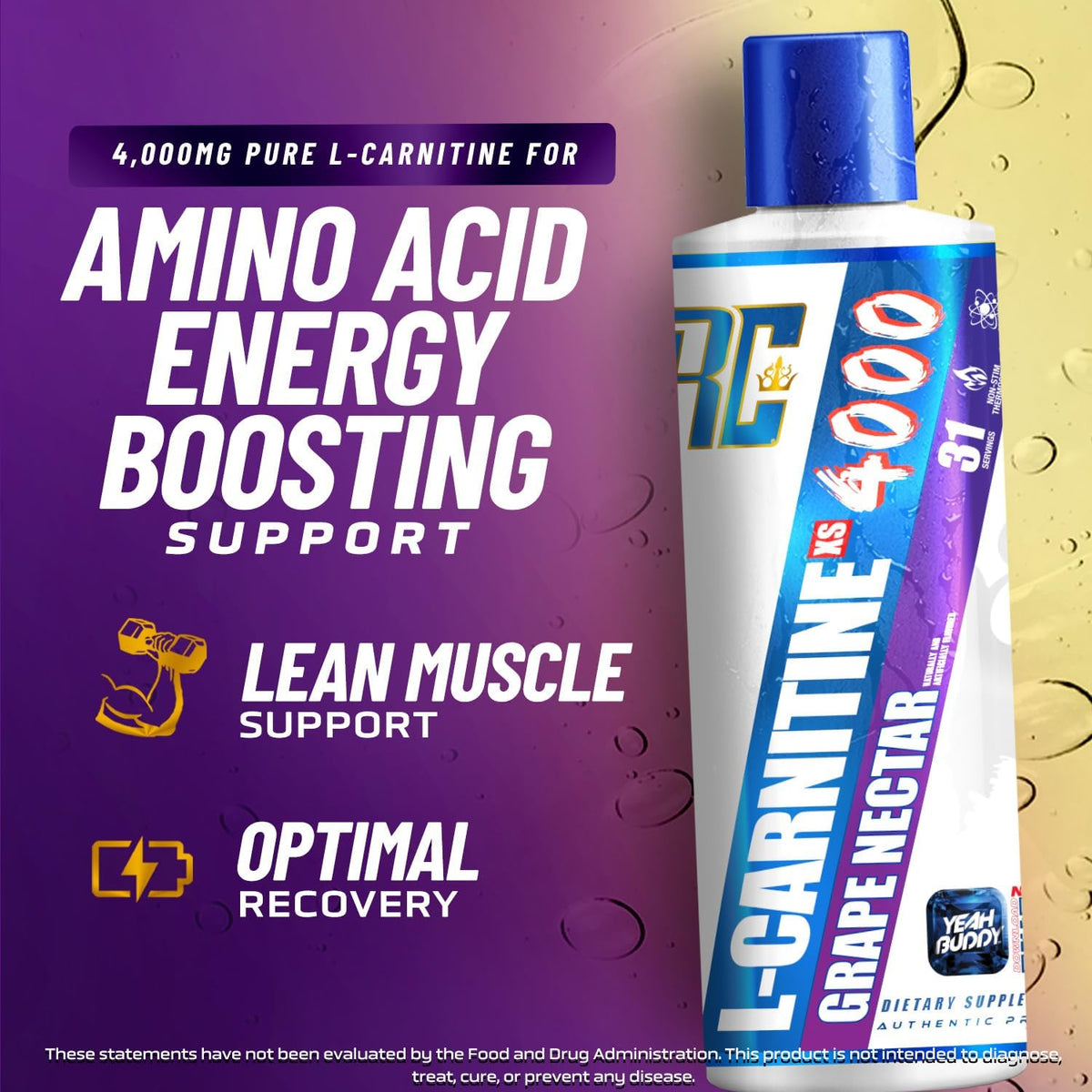 4000 mg L-Carnitine for energy